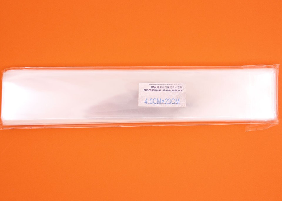 Lot 100 Pcs Professional Stamp Sleeves Holders Collection Protection ...