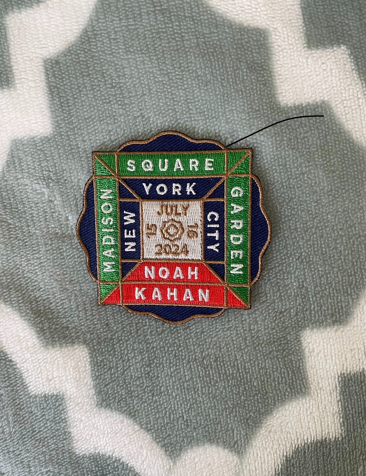 Noah Kahan Madison Square Garden Subway Patch 7/15 | eBay