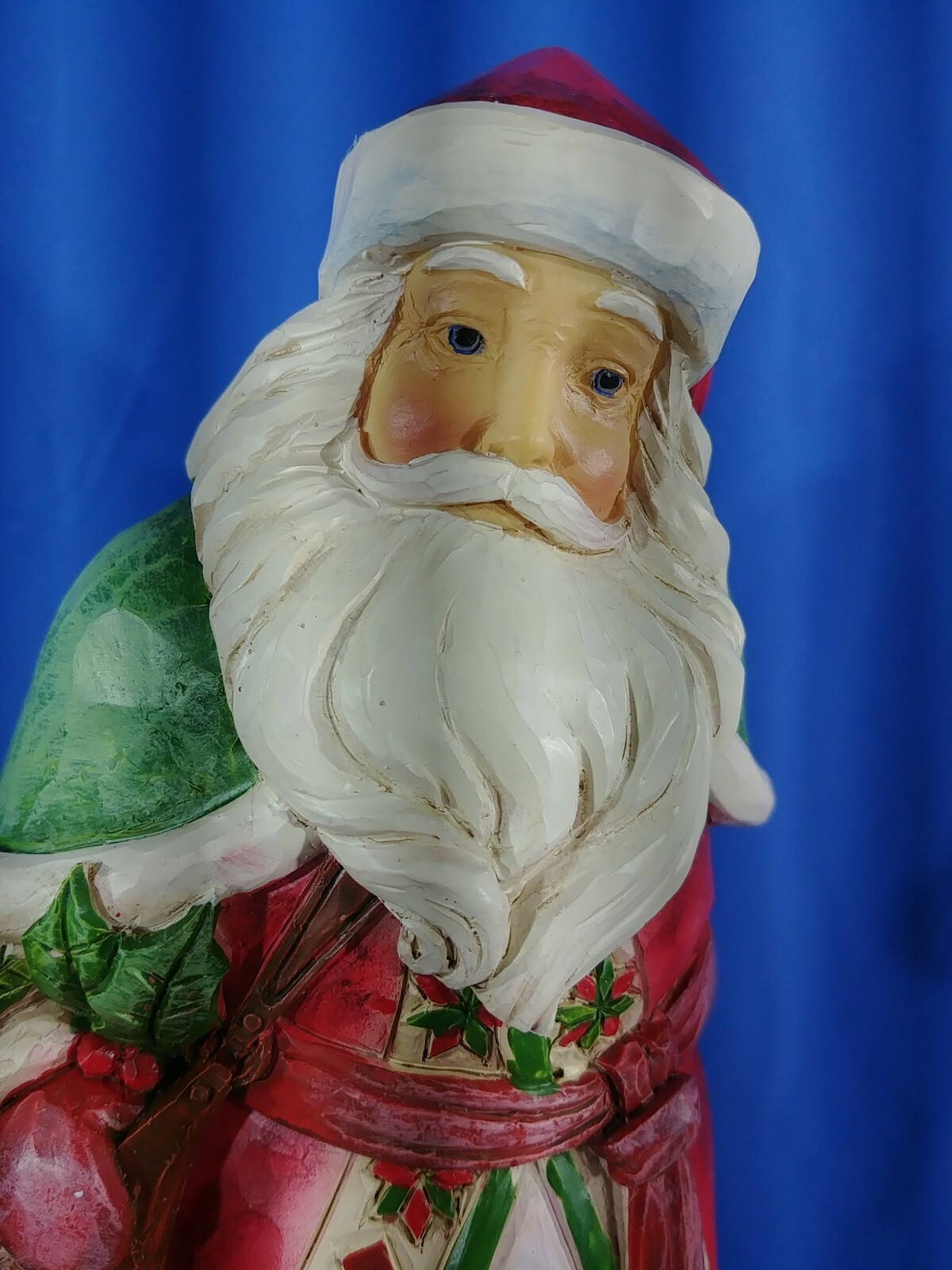 Jim Shore CHRISTMAS IS CALLING Polyresin Santa Winter Scene Satchel ...