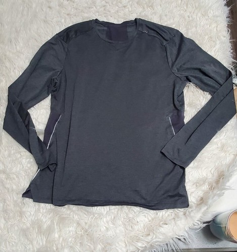 Lululemon Fast Free Long Sleeve Size XS Heathered Graphite Grey HTGR ...
