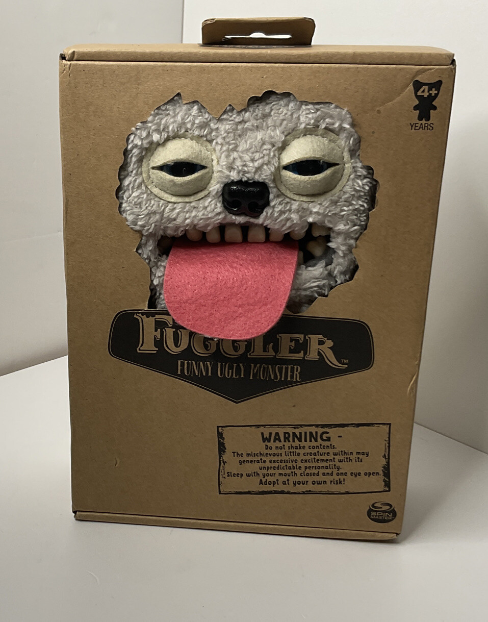 Fuggler Chase RARE Suspicious Fox Ugly Funny Monster Black Small Plush ...