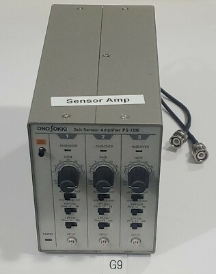 *PREOWNED* Ono Sokki PS-1300 3 Channel Sensor Amplifier + Warranty! | eBay
