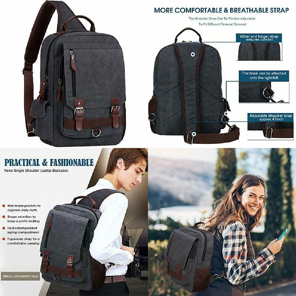 Single Strap Backpack Laptop