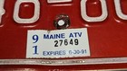 MAINE ATV ALL TERRAIN VEHICLE LICENSE PLATE ATV 48-866 4-WHEELER | eBay