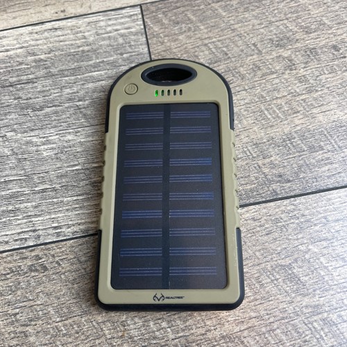 RealTree RLT2001-CM Solar Powerbank Green Black 4000mAh Waterproof ...