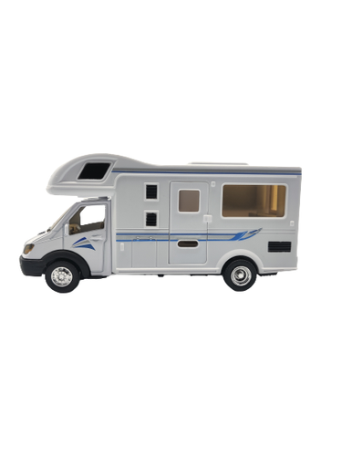Kids Children White Motorhome Camper Van Diecast Toy Car Vehicle Boys ...