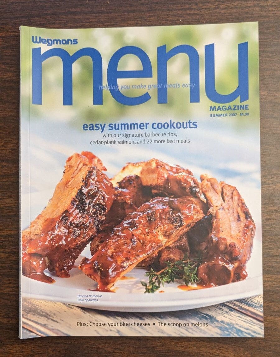 Wegman's Menu Magazine Summer 2007 Issue Food Recipes Cooking | eBay