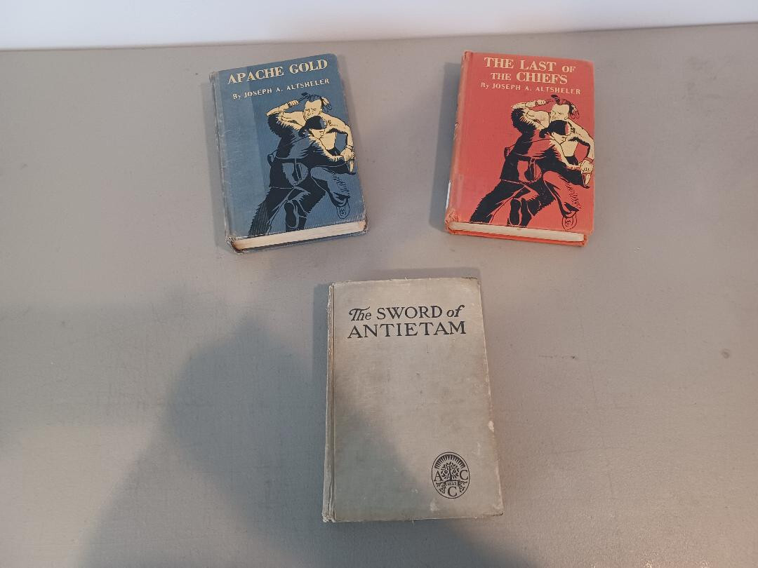 4 Joseph Altsheler Books Apache Gold / Last of the Chiefs / Sword of ...