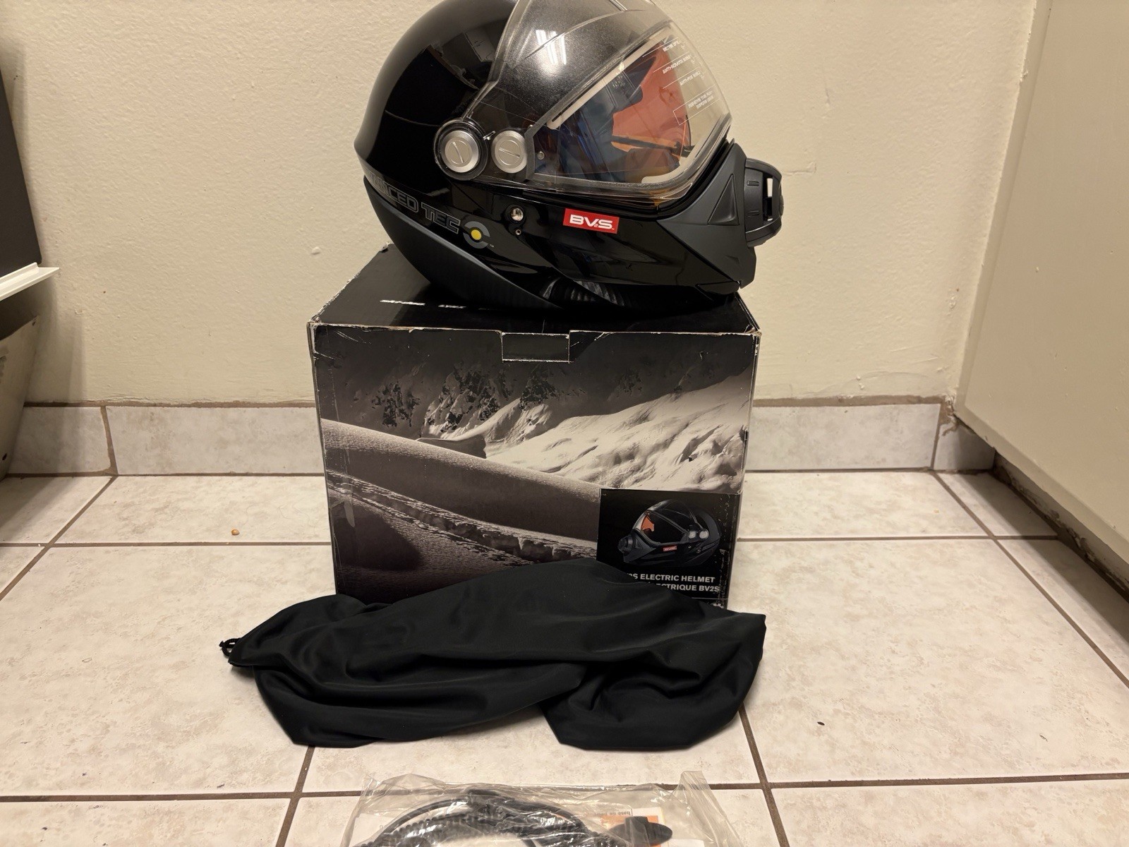 Ski-Doo Bombardier Modular BV2S Snowmobile Helmet - Medium - black | eBay