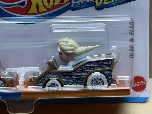 New Hot Wheels Racer Verse Disney Frozen Olaf Elsa 2 Pack First ...