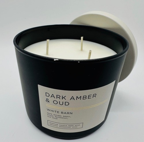 Bath & Body Works / White Barn Candle - Dark Amber & Oud - 14.5 oz 3 ...