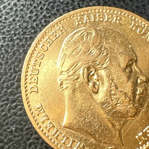 1874 B GOLD GERMANY GERMAN STATES PRUSSIA 10 MARK KAISER WILHELM COIN ...