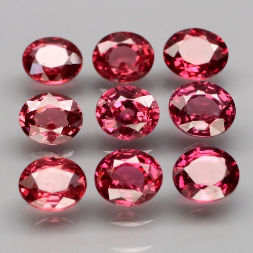 Oval 5.5x4.5 mm.Ravishing Color Cherry Pink Rhodolite Garnet Africa ...