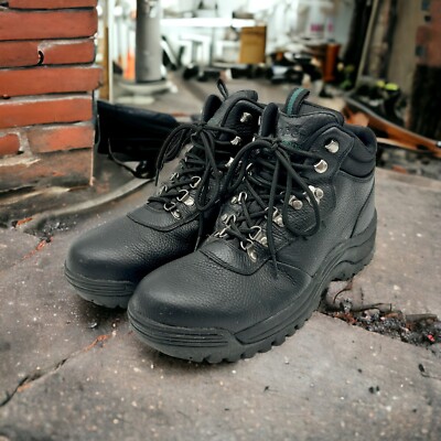 Propet M3188 Cliff Walker Waterproof Black Leather Lace Up Boots Men's ...
