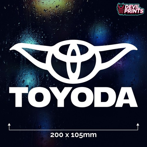 TOYODA Car Vinyl Sticker Window Decal Star Wars Funny Toyota Novelty ...