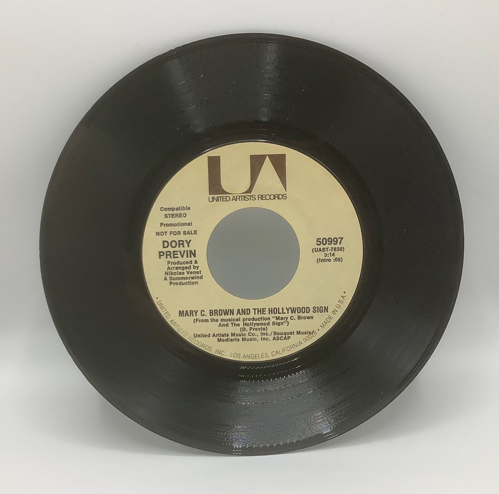 Dory Previn - Mary C. Brown And The Hollywood - 1972 7” 45rpm Record ...