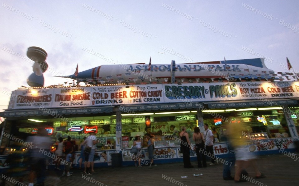 Coney Island Boardwalk Astroland Park Rocket NYC Original 35mm Photo ...