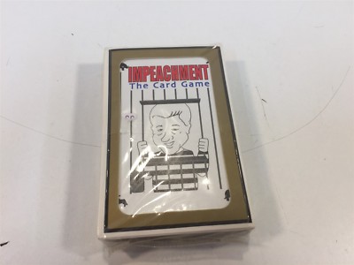Impeachment The Card Game Bill Clinton Playing Cards Plastic Coated ...