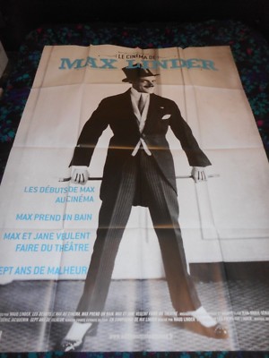 LE CINEMA DE MAX LINDER - ORIGINAL HUGE FOLDED FRENCH POSTER - 2012 | eBay