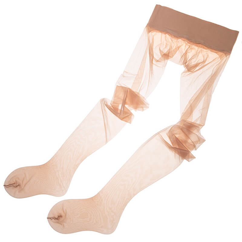SEAMLESS Invisible Pantyhose Tights Ultra Sheer Transparent Nylon Sexy ...