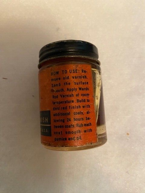 Vintage Glass Bottle Of Montgomery Wards Rod Varnish #7421 | eBay