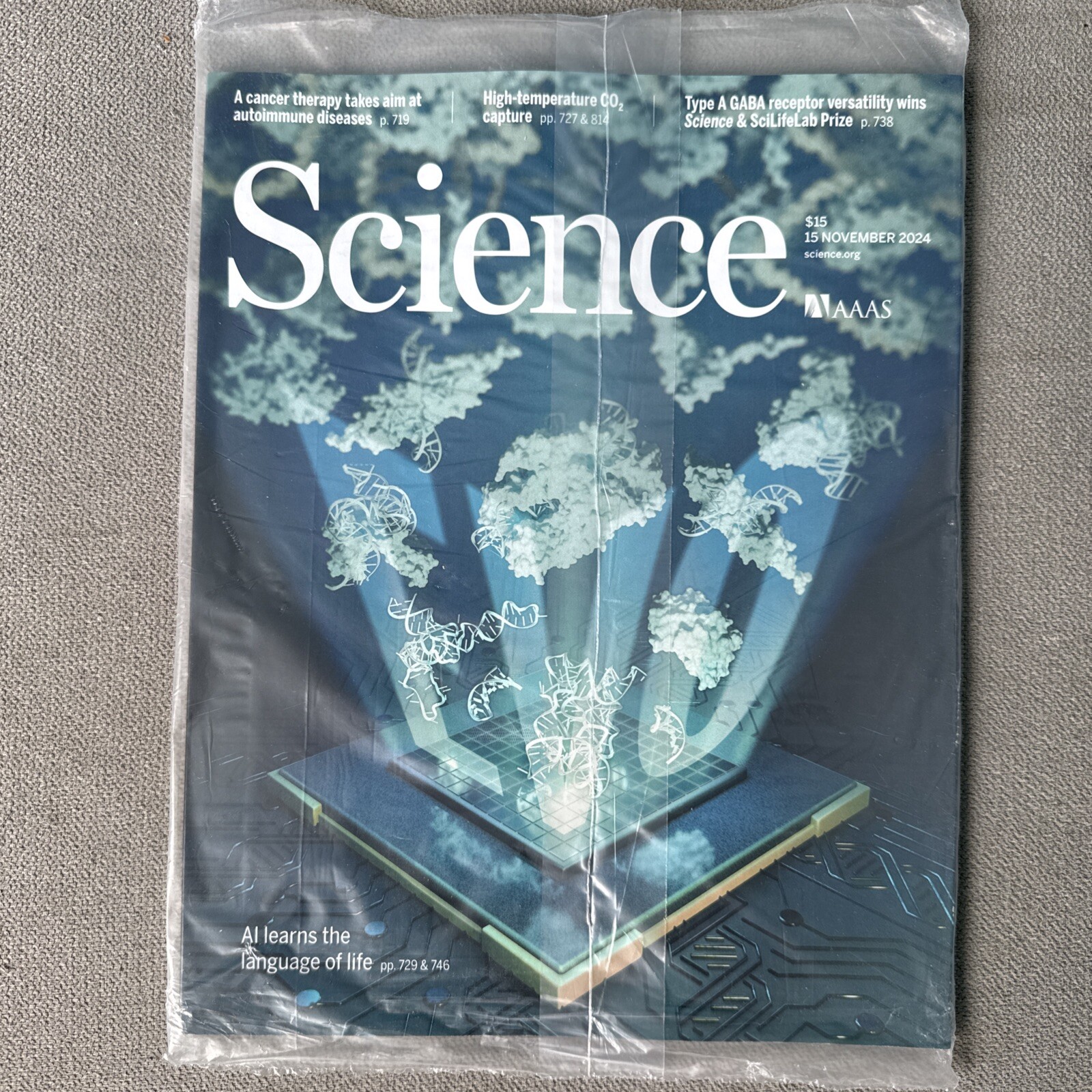 AAAS Science Magazine Vol 386 No 6723 15 November 2024 AI Learning Life ...