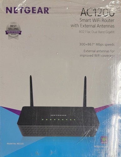 Routers NETGEAR R6220 2.4 GHz Ac1200 Smart Wireless Router With ...