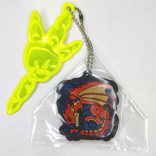 Monster Hunter 1.5" Rathalos Logo & Reflector Footprint Rubber Charm ...