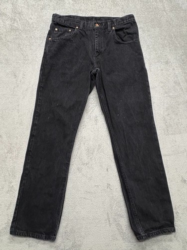 Arizona Original Straight Jeans Mens Black Measured 33x30 Denim Cotton ...
