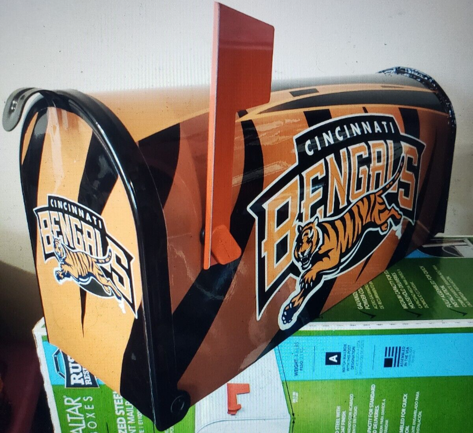 JUMBO Cincinnati Bengals Mailbox ~ JERSEYS~TICKETS~HATS~NO PAINT ...