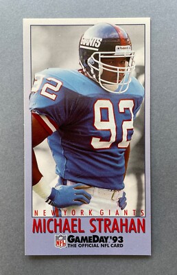 1993 Fleer GameDay Michael Strahan #374 Rookie RC Tall Card N.Y. Giants ...