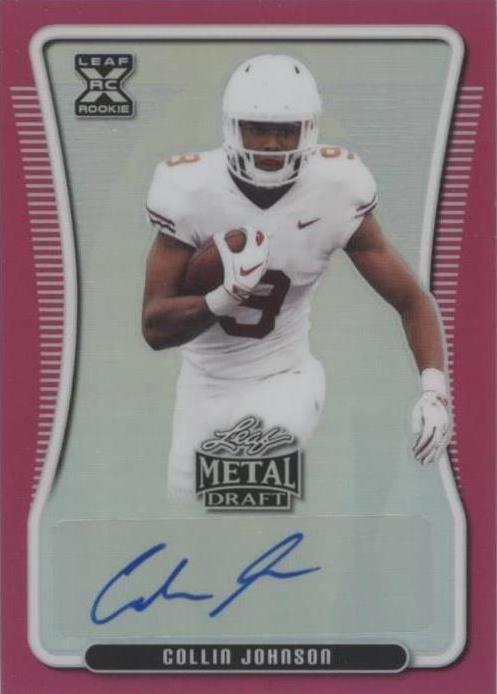 2020 Leaf Metal Draft - Collin Johnson #BA-CJ1 Pink Rainbow /20 (AU, RC ...
