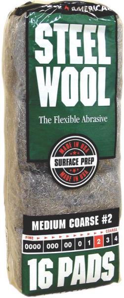 NEW HOMAX 106605-06 PACK (16) GRADE 2 MEDIUM COARSE GRIT PACK STEEL ...