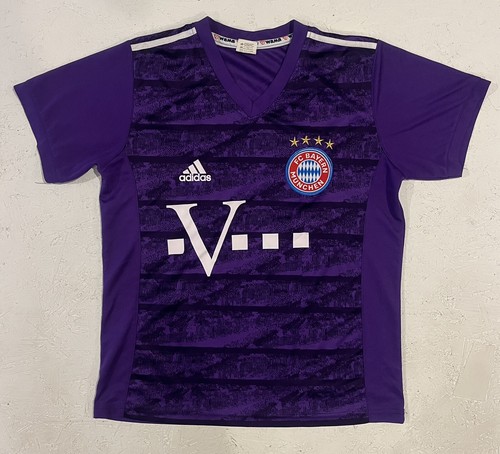 Bayern Munich Away Football Shirt Soccer Jersey Size Medium Purple Wama ...