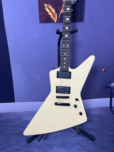 Hot sale Factory custom Electric guitar finger inlays explorer mahogany ...