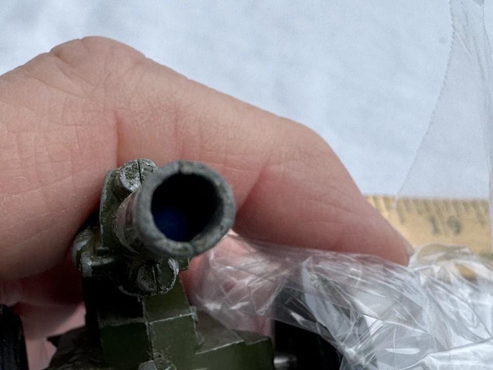 Vintage 1950's Tootsietoy Metal Toy Cannon Howitzer Spring Loaded with ...