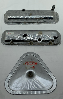 1967-1969 Chevy Corvette 3x2 Air Cleaner Tri-Power Lid & 427 Chrome ...