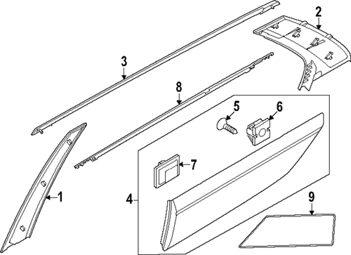 Genuine Kia Lower Molding 87731-AT100 | eBay