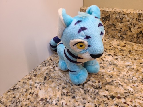 Vintage Neopets Kougra Tiger Blue Plush Animal 2003 Thinkway Toys 6 ...