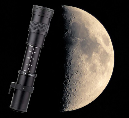 Powerful Canon EOS DSLR EF Fit 800mm 1300mm Super Zoom Lens 1500D 1400D ...