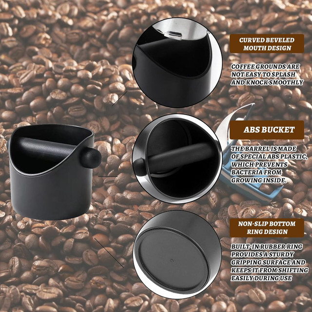 Coffee Knock Box Espresso Machine Coffee Grounds Box Bin Accessories ...
