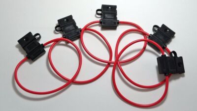 5 Pcs 12 Gauge ATC Heavy Duty Fuse Holder 12 Volt Automotive Copper ...