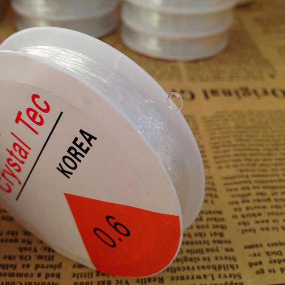 2PCS 0.6mm-1mm Crystal Tec Stretch Silicon Elastic Thread String Bead ...