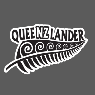 NEW ZEALAND KIWI FERN QUEENSLAND QUEENZLANDER STICKER DECAL AOTEAROA ...