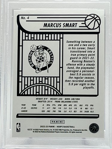 2022-23 Panini NBA Hoops - Gravity #4 Marcus Smart /75 for sale online ...