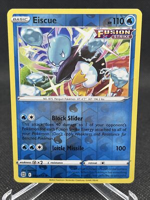 Pokemon - Eiscue (044/172) - Reverse Holo Rare - Brilliant Stars - NM/M - New | eBay