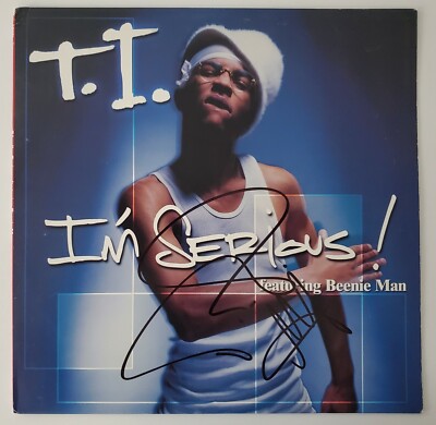 T.I. Signed I'm Serious 12" Vinyl Record Hip Hop Rap T.I.P. TI RAP ...