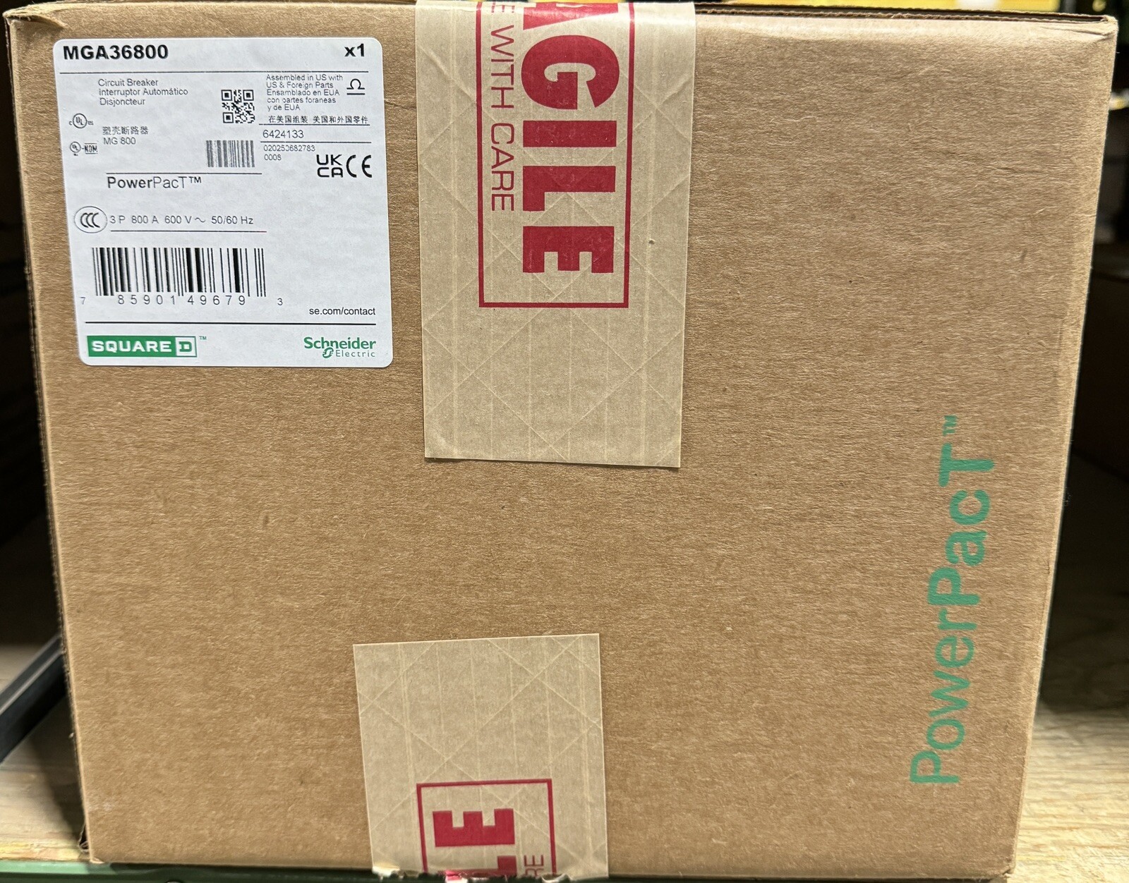 Square D MGA36800 800A 600V Circuit Breaker 785901496793| eBay
