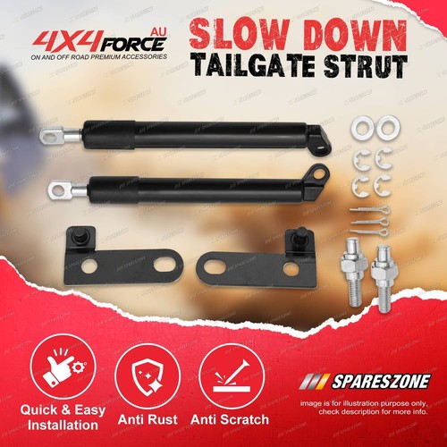 Rear 4X4FORCE Slow Down Tailgate Strut Kit for Isuzu D-Max 2021-On Cab ...