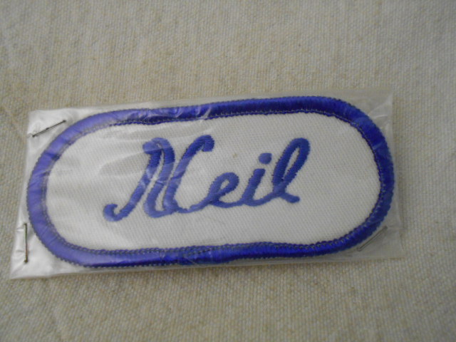 NEIL USED EMBROIDERED VINTAGE SEW ON NAME PATCHES TAGS ASSORTED COLORS ...